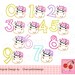 Cow Numbers 0-9 Set Machine Embroidery Applique Design for Gilrs - for ...