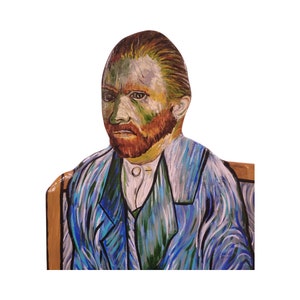 Van Gogh Self-portrait Chair Painted by Artist Todd Fendos - Etsy