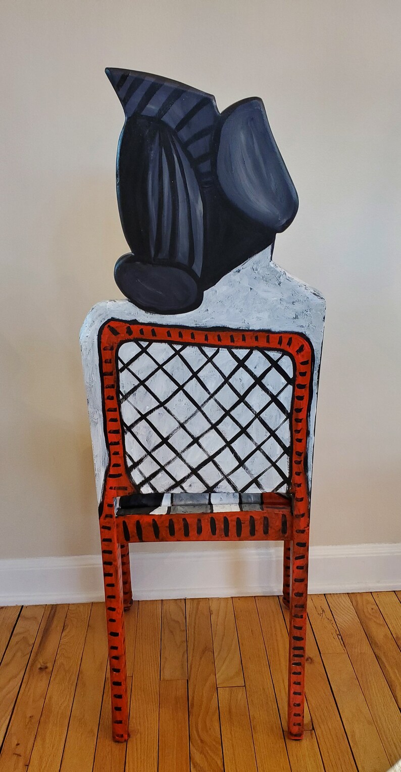 Picasso jaqueline Rocque Upcycled Chair by Artist - Etsy