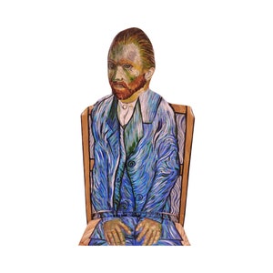 Van Gogh Self-portrait Chair Painted by Artist Todd Fendos - Etsy