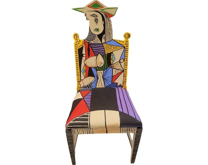 Picasso Femme Au Jardin Chair Painted by Artist Todd Fendos - Etsy