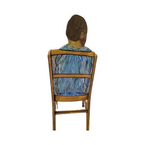 Van Gogh Self-portrait Chair Painted by Artist Todd Fendos - Etsy