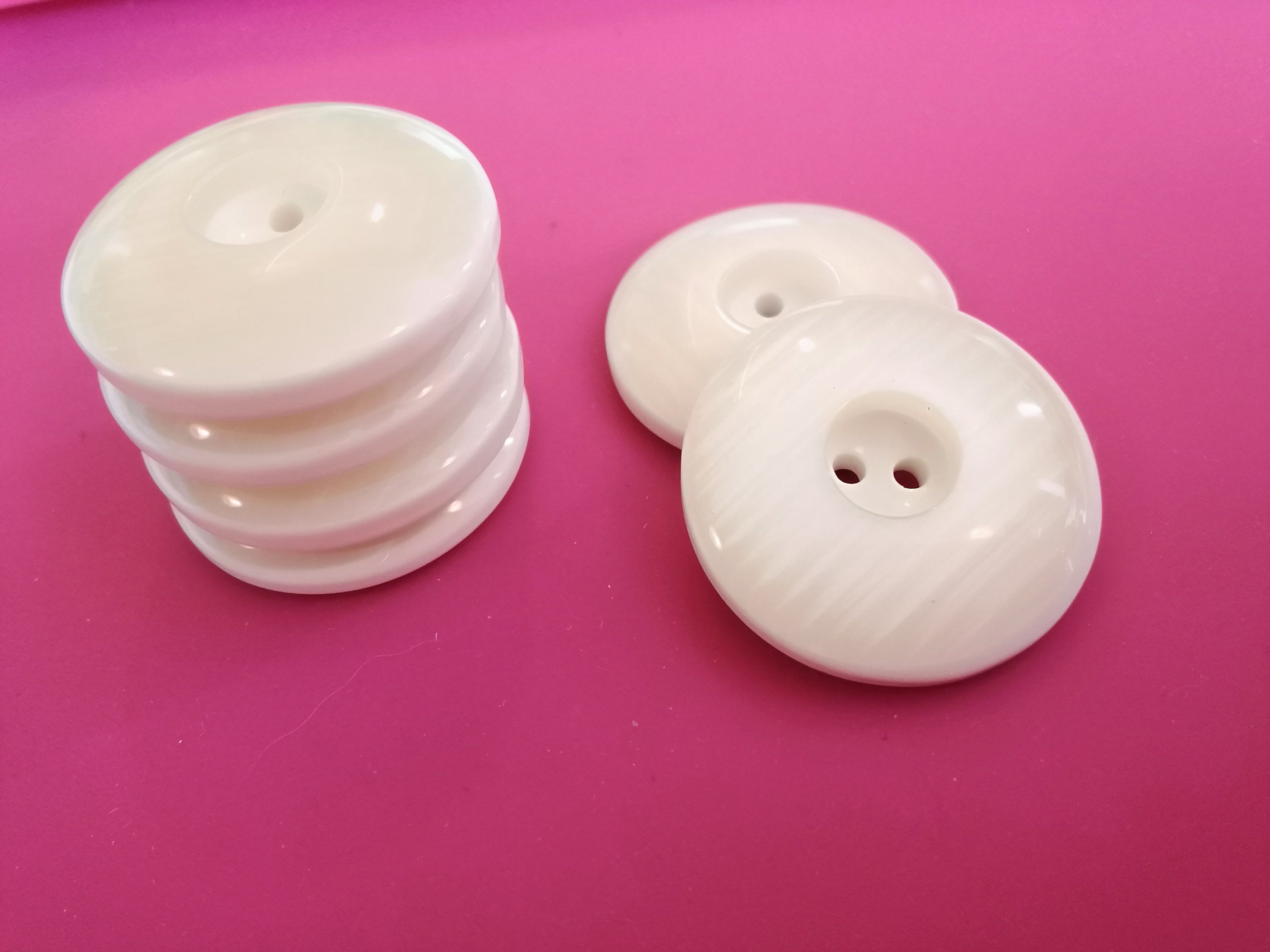 25mm Jelly Ivory Button Acrylic Ivory Button Big Round Ivory | Etsy