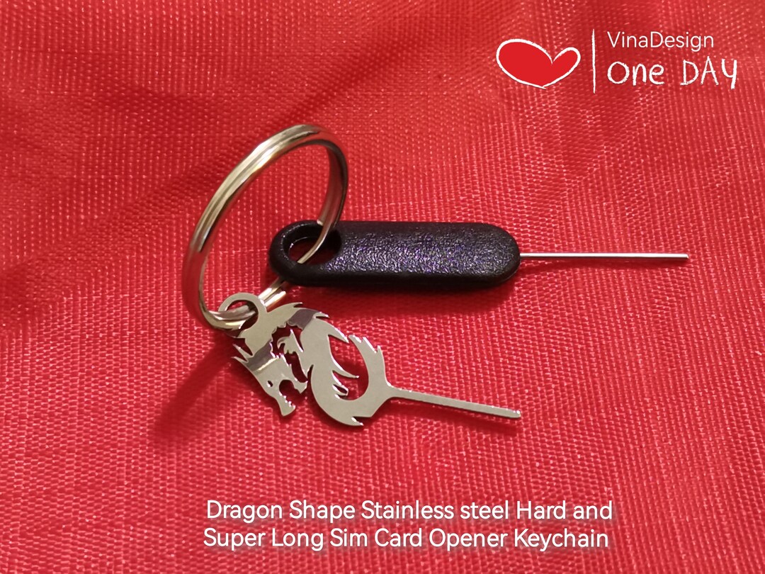 Dragon Shape Stainless Steel Hard and Super Long Sim Card Opener ...