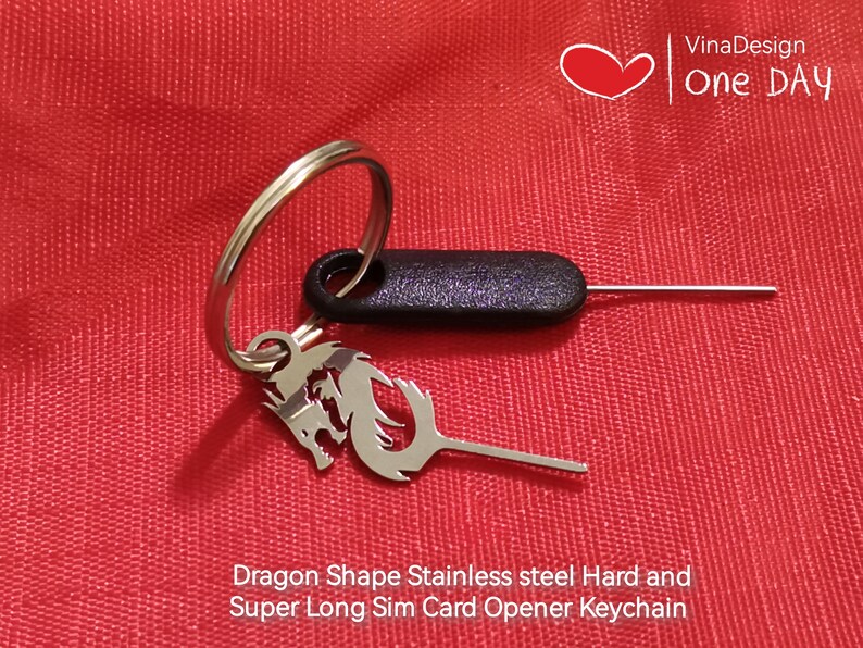 Dragon Shape Stainless Steel Hard and Super Long Sim Card - Etsy