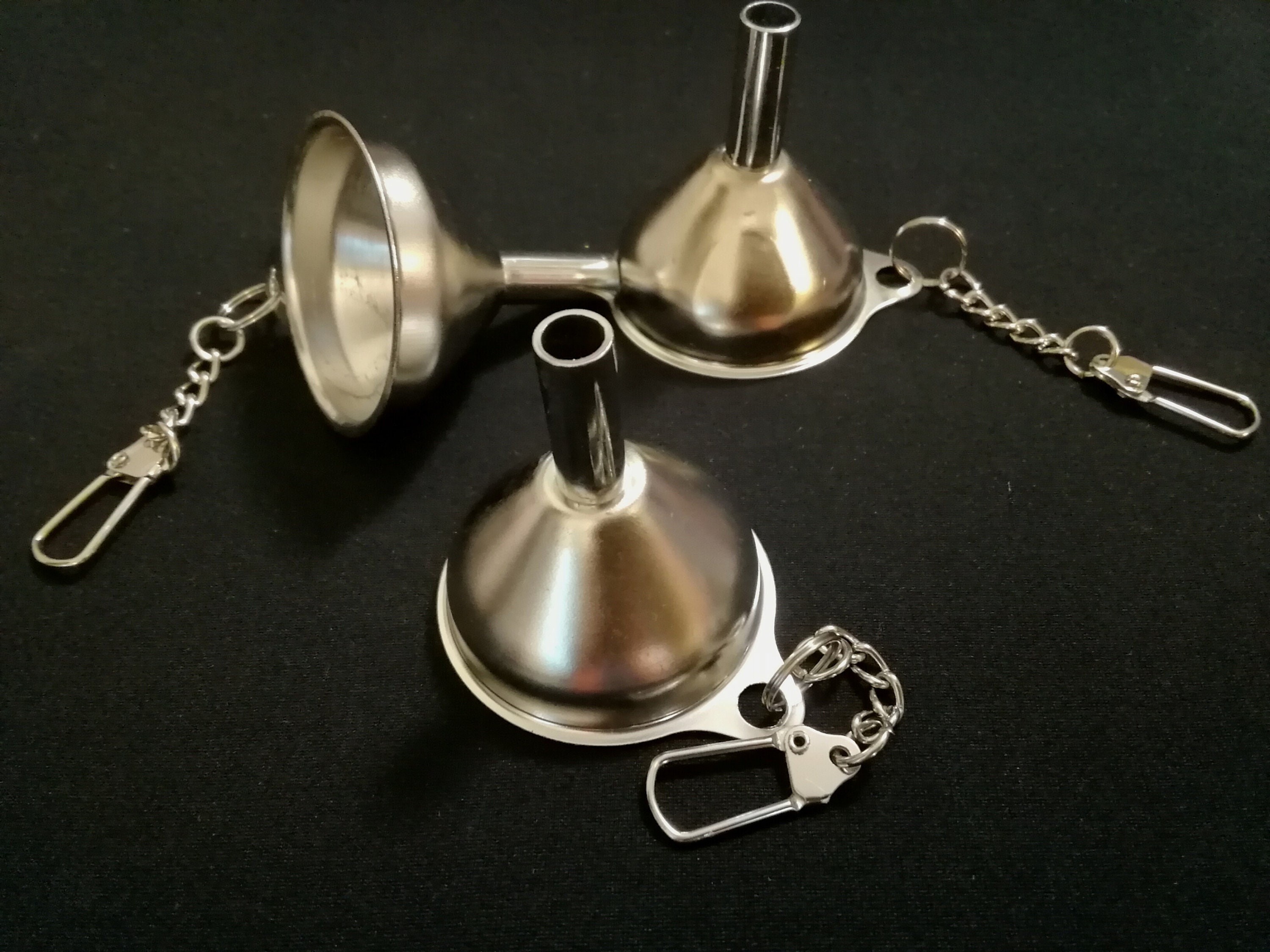 Small Stainless Steel Funnel Keychain Metal Funnel Silver | Etsy