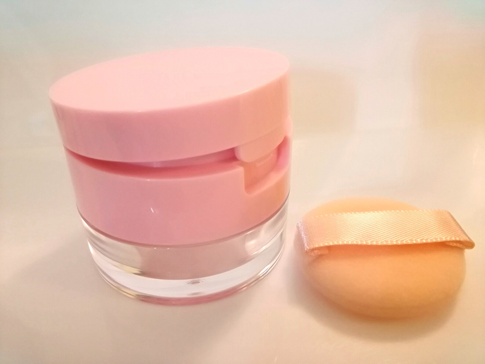 5gm / 0.17oz Portable Mini Pink Powder Box With Mirror and - Etsy