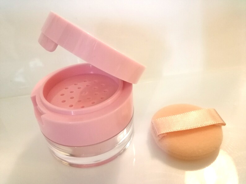 5gm / 0.17oz Portable Mini Pink Powder Box With Mirror and - Etsy