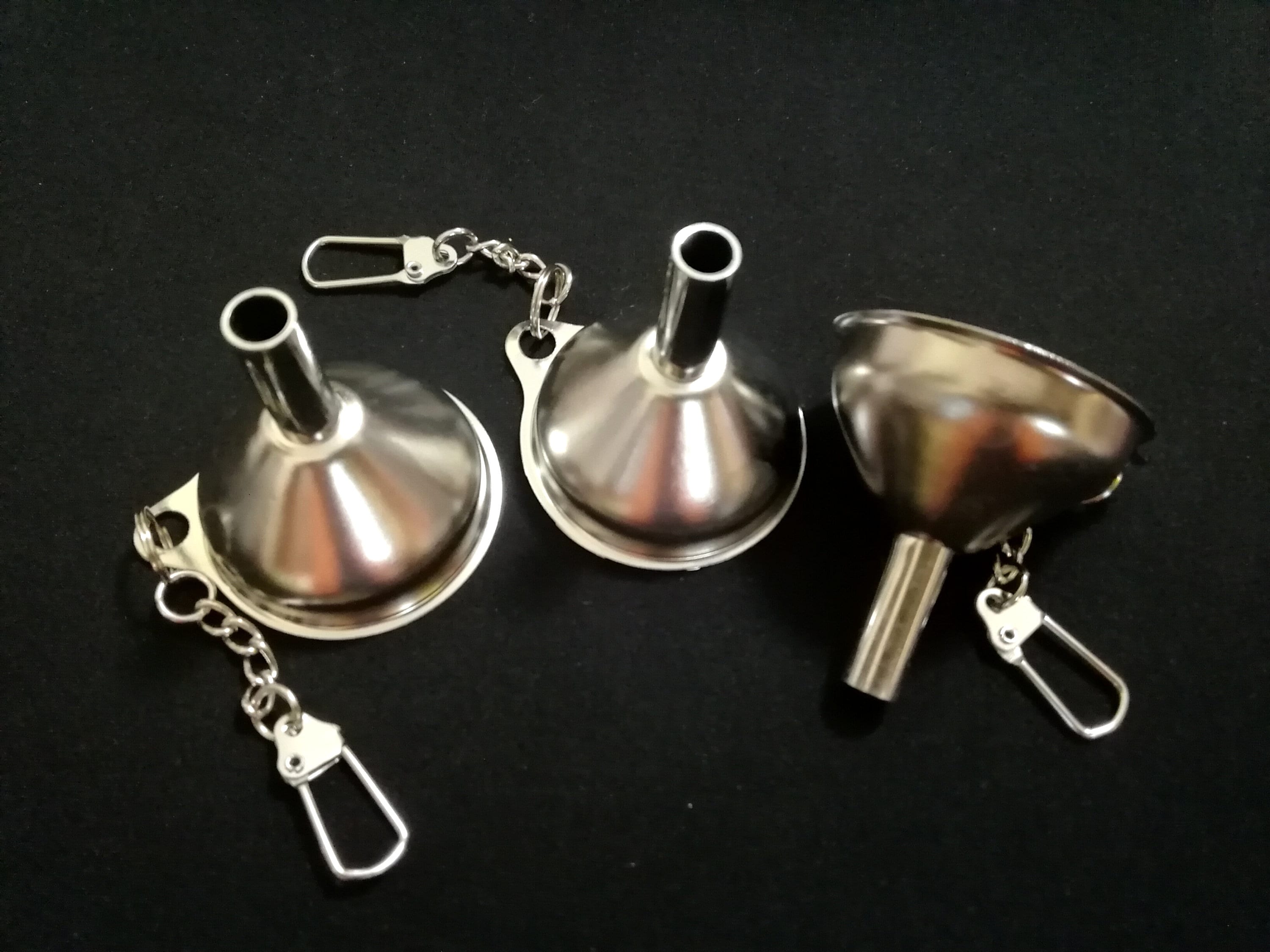Small Stainless Steel Funnel Keychain Metal Funnel Silver | Etsy