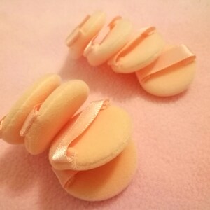 2 Pcs Super Mini 30mm/35mm/40mm Powder Puff Powder Puff 3cm Dry Powder ...