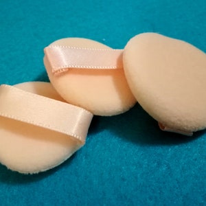 2 Pcs Super Mini 30mm/35mm/40mm Powder Puff Powder Puff 3cm Dry Powder ...