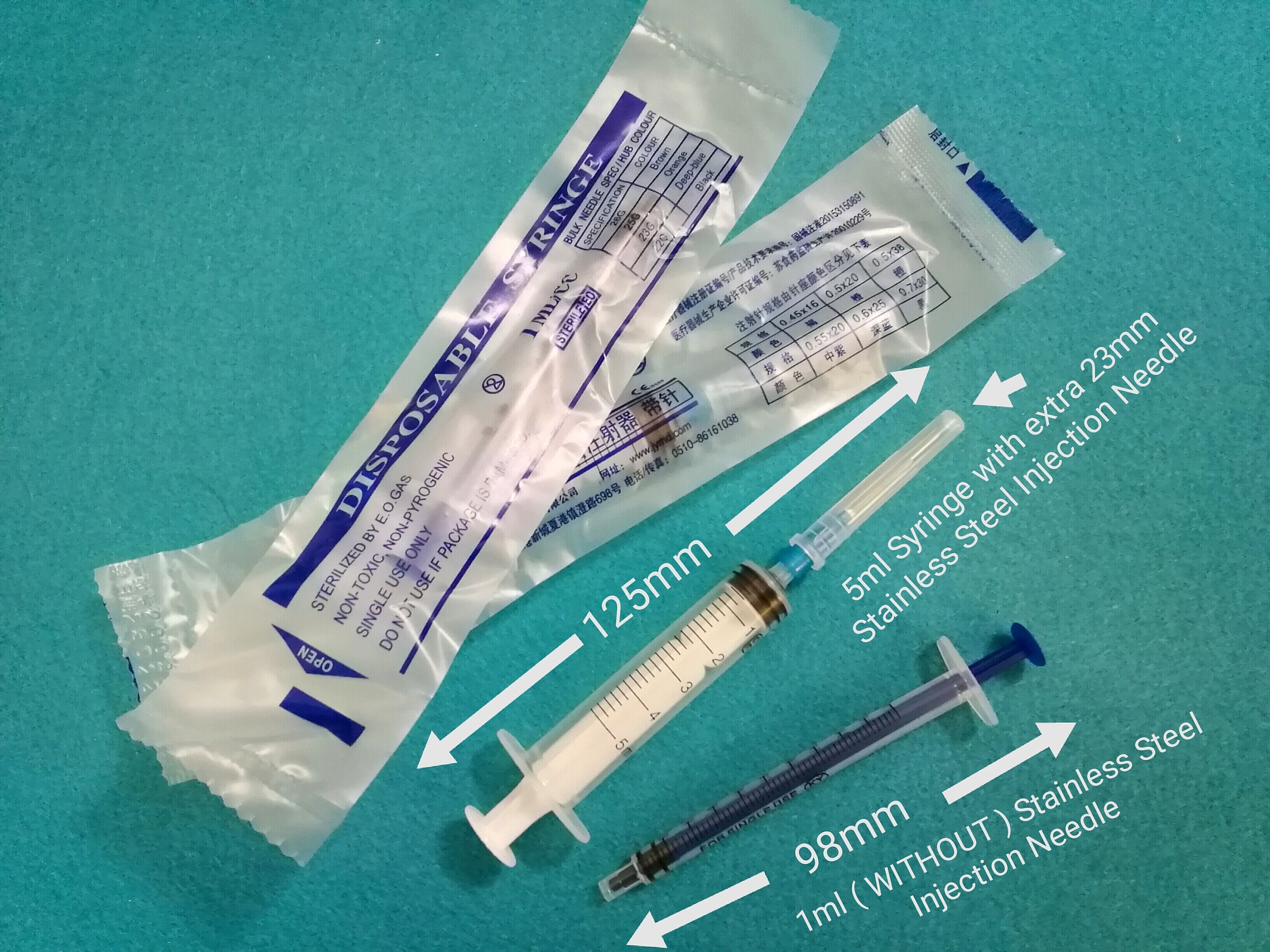 1ml/5ml Mini Syringe Set 1ml Syringe 5ml Syringe W/23mm - Etsy Australia