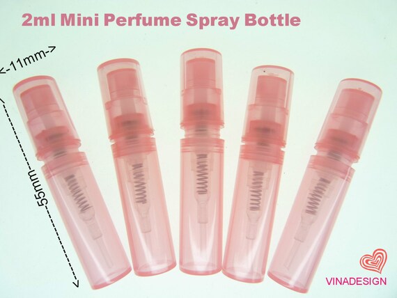 Mini Plastic Spray Bottle 2ml Pink Plastic Perfume Bottle | Etsy
