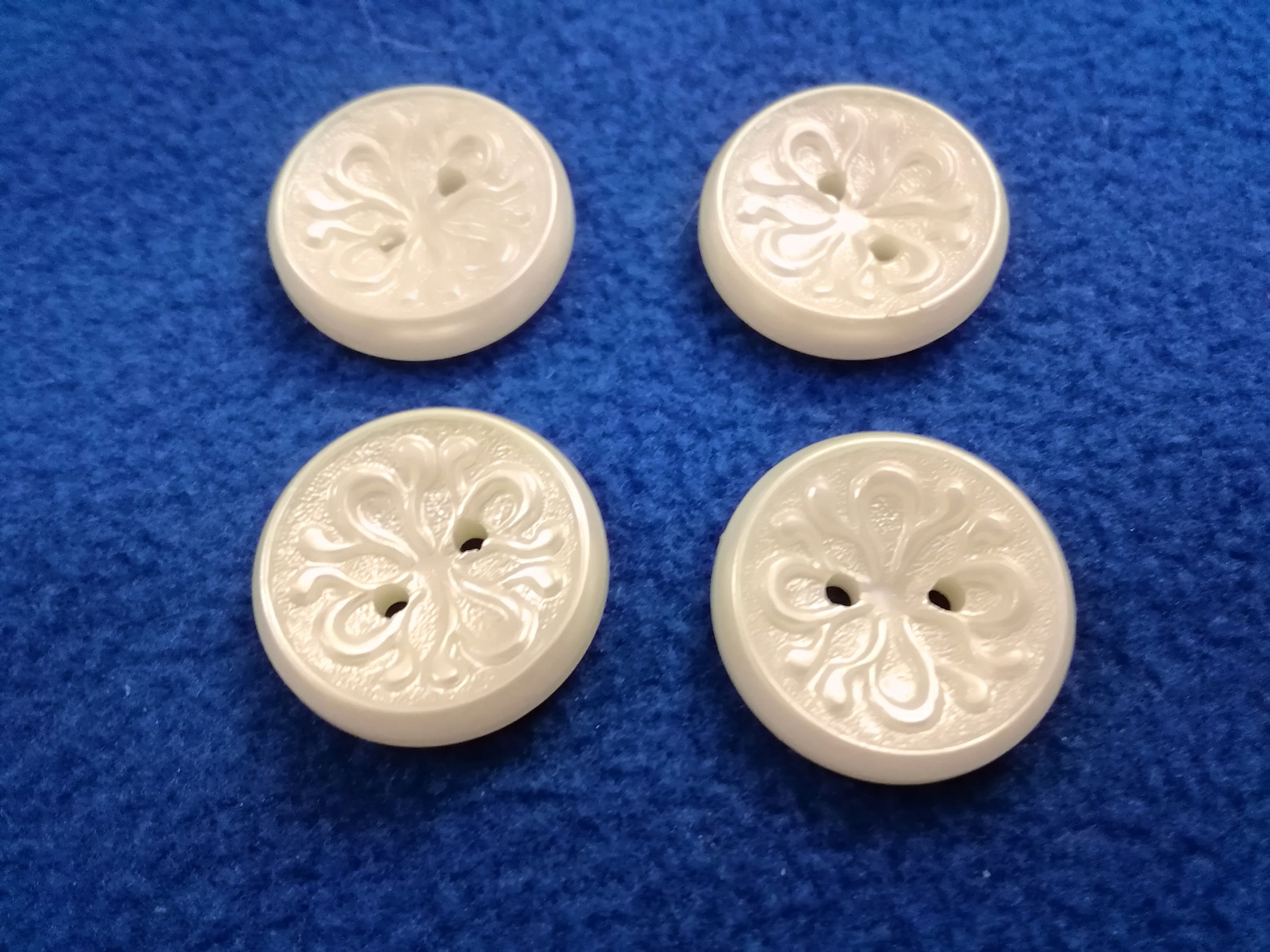 22mm Pearl White Button Plastic White Button Round White | Etsy