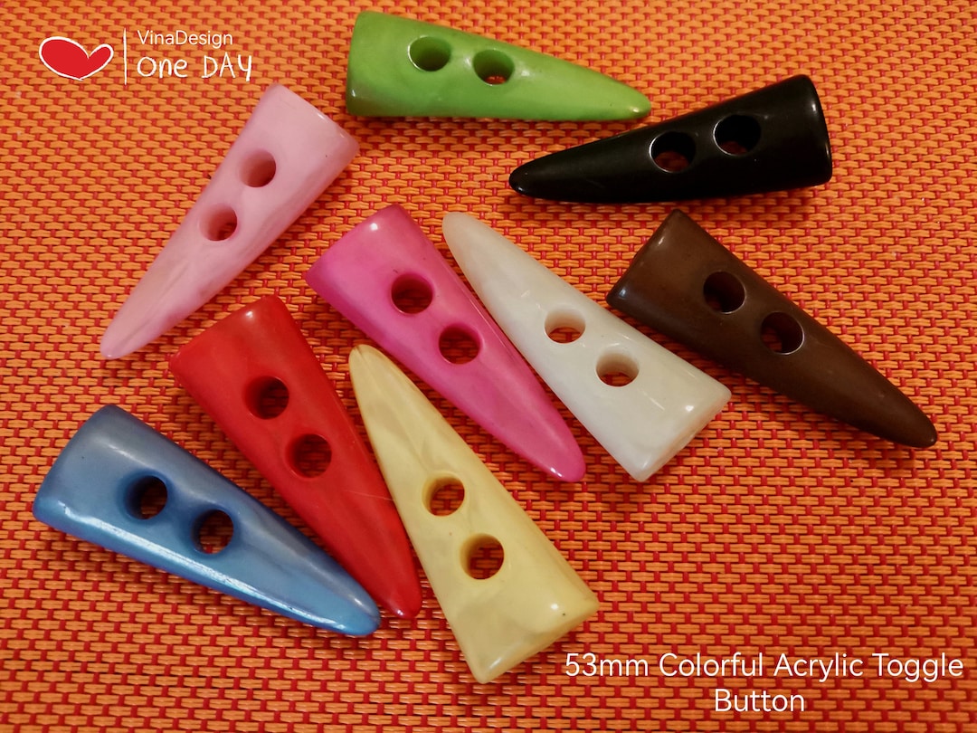 53mm Colorful Large Toggle Button Brown Toggle Blue Toggle Button Green ...