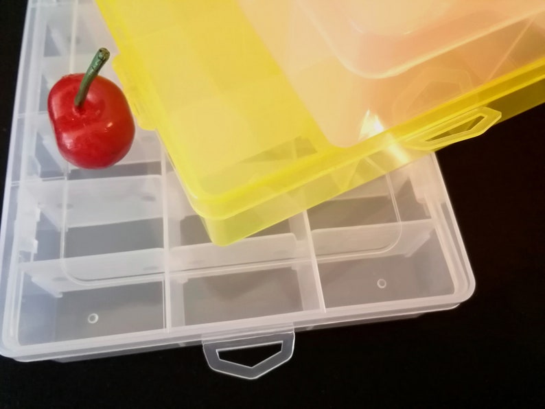 24 Adjustable Compartment Storage Box Pink Small Storage Box | Etsy