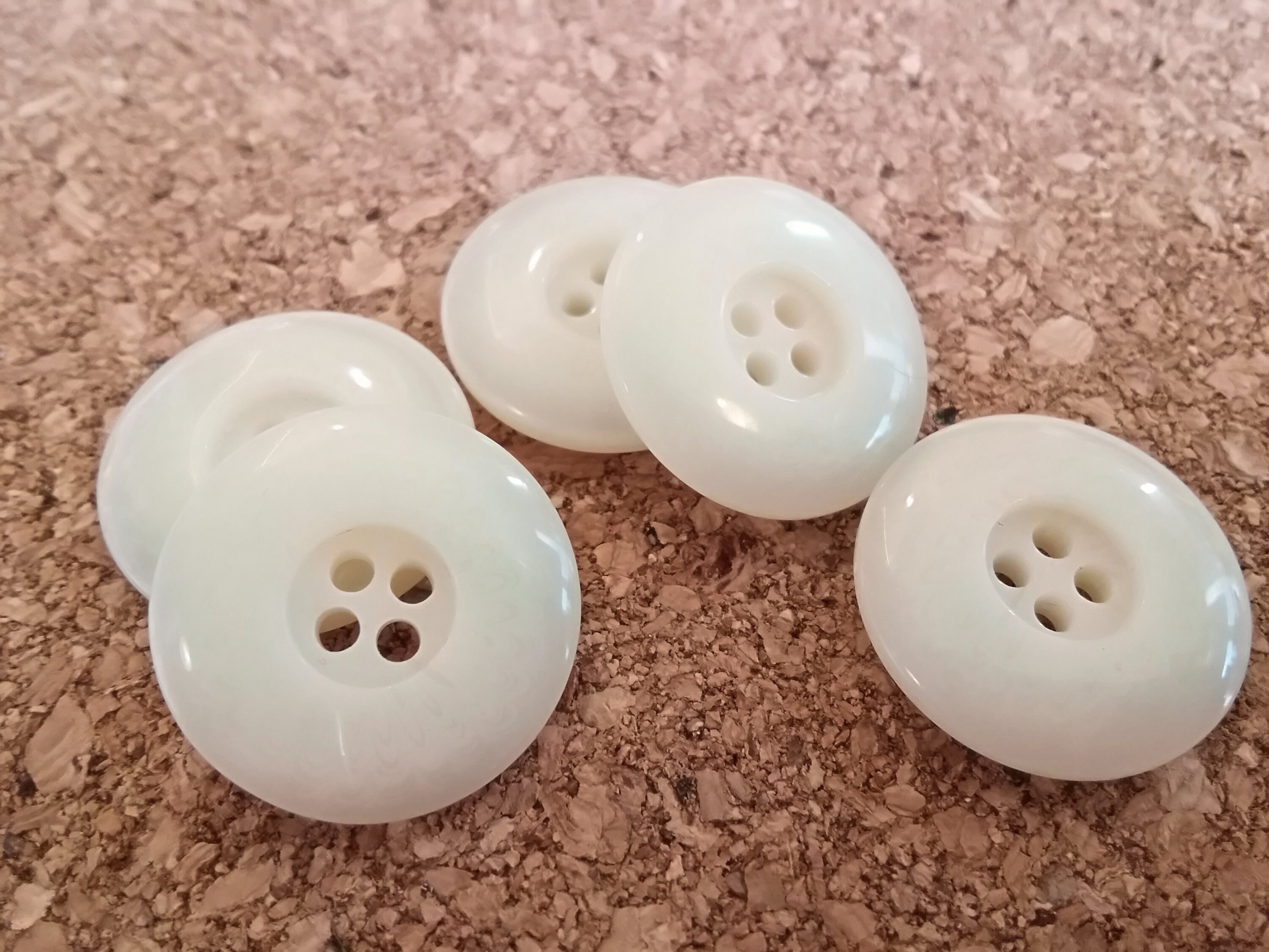 22mm Light Ivory Button Acrylic Beige Button Round Ivory | Etsy España