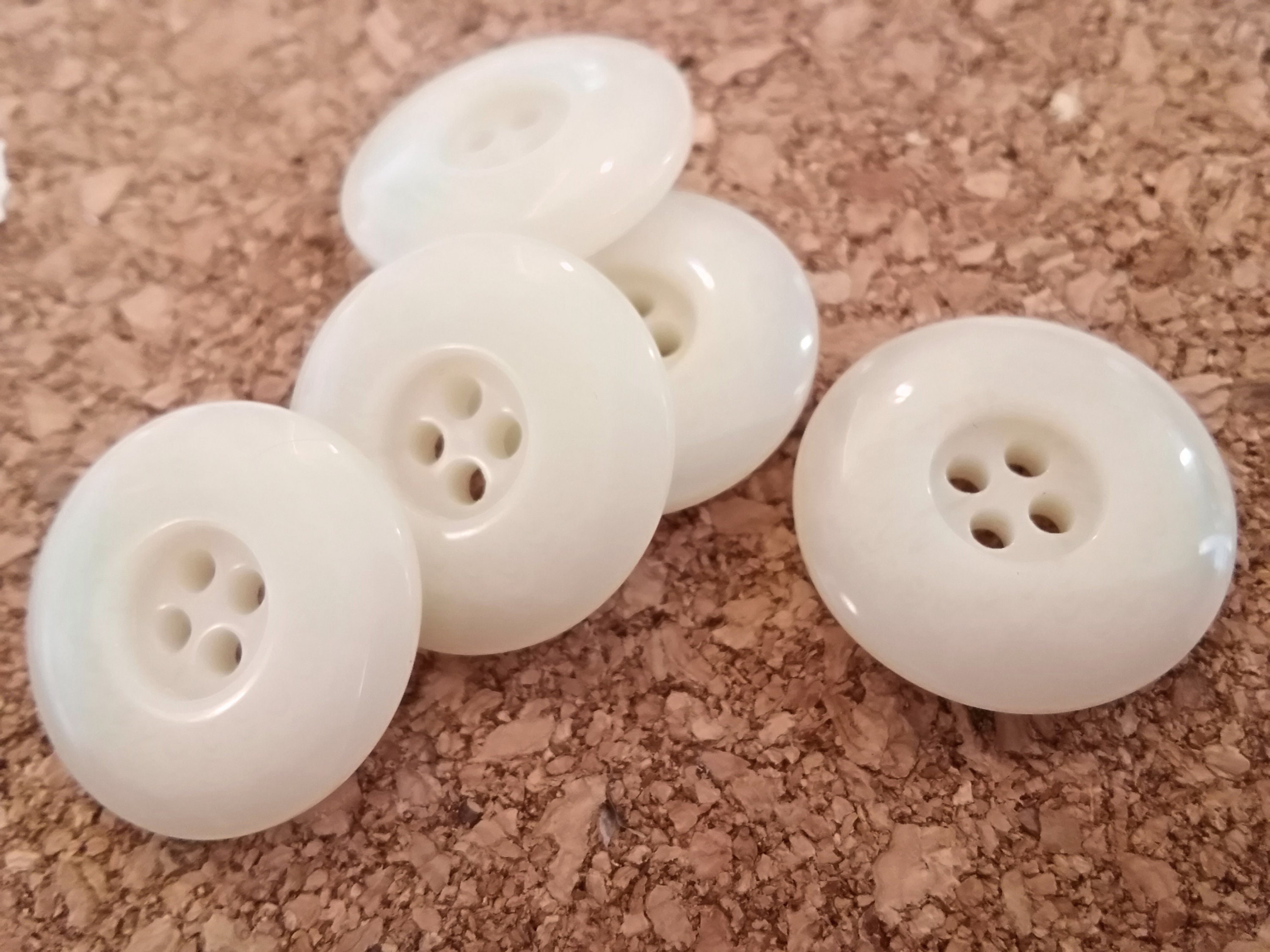 22mm Light Ivory Button Acrylic Beige Button Round Ivory | Etsy España