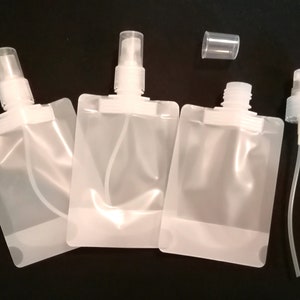 50ml Plastic Spray Bag Slim Spray Bag Liquid Spray Bottle Stylish Clear ...