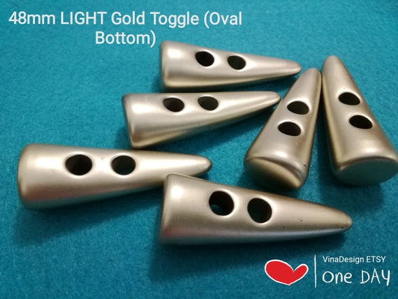4 Pcs 48mm Matte Gold Toggle Large Gold Toggle Big Gold Toggle - Etsy