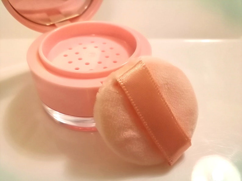 3gm / 0.10oz Portable Mini Pink Powder Box With Mirror and - Etsy