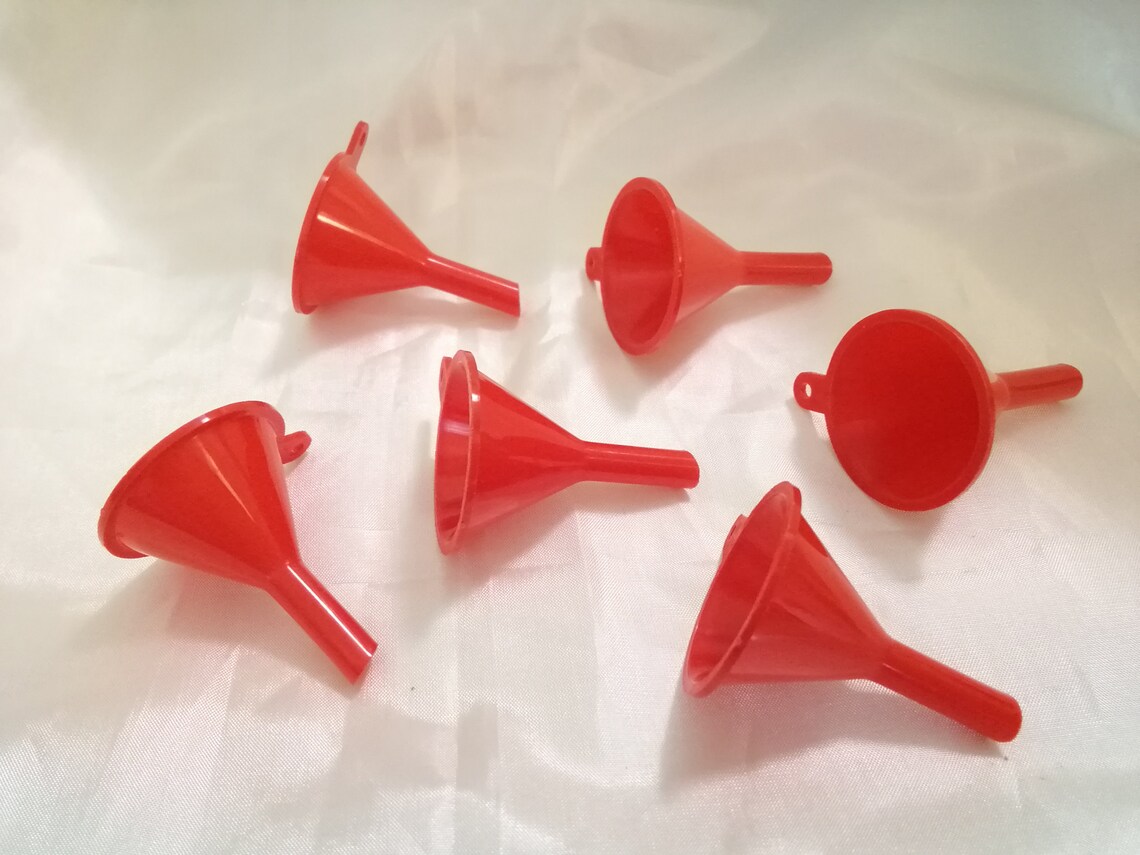 3pc Mini Plastic Red Funnel Plastic Color Funnel Small Perfume - Etsy