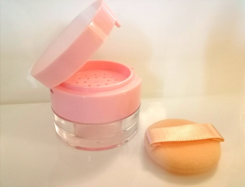 5gm / 0.17oz Portable Mini Pink Powder Box With Mirror and - Etsy