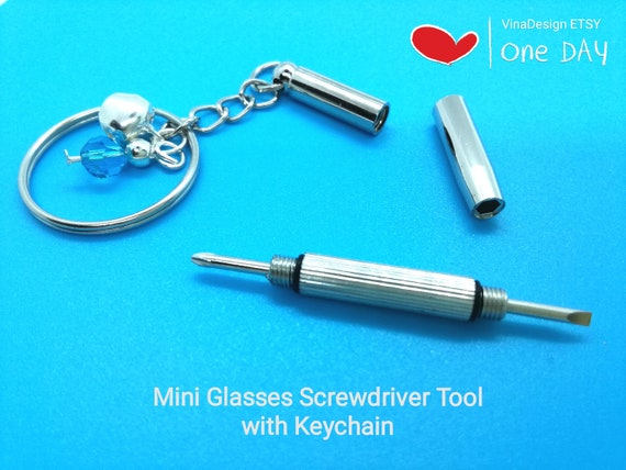 Mini Glasses Multi function Screwdriver W Keychain and Charms Mini Flat Head Screwdriver Mini Hexagon Screwdriver Mini Philips Screwdriver Etsy Australia