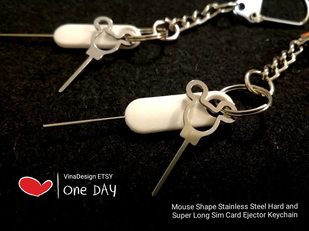 Mouse Shape Stainless Steel Hard and Super Long Sim Card Opener ...