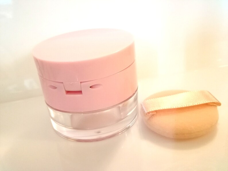 5gm / 0.17oz Portable Mini Pink Powder Box With Mirror and - Etsy