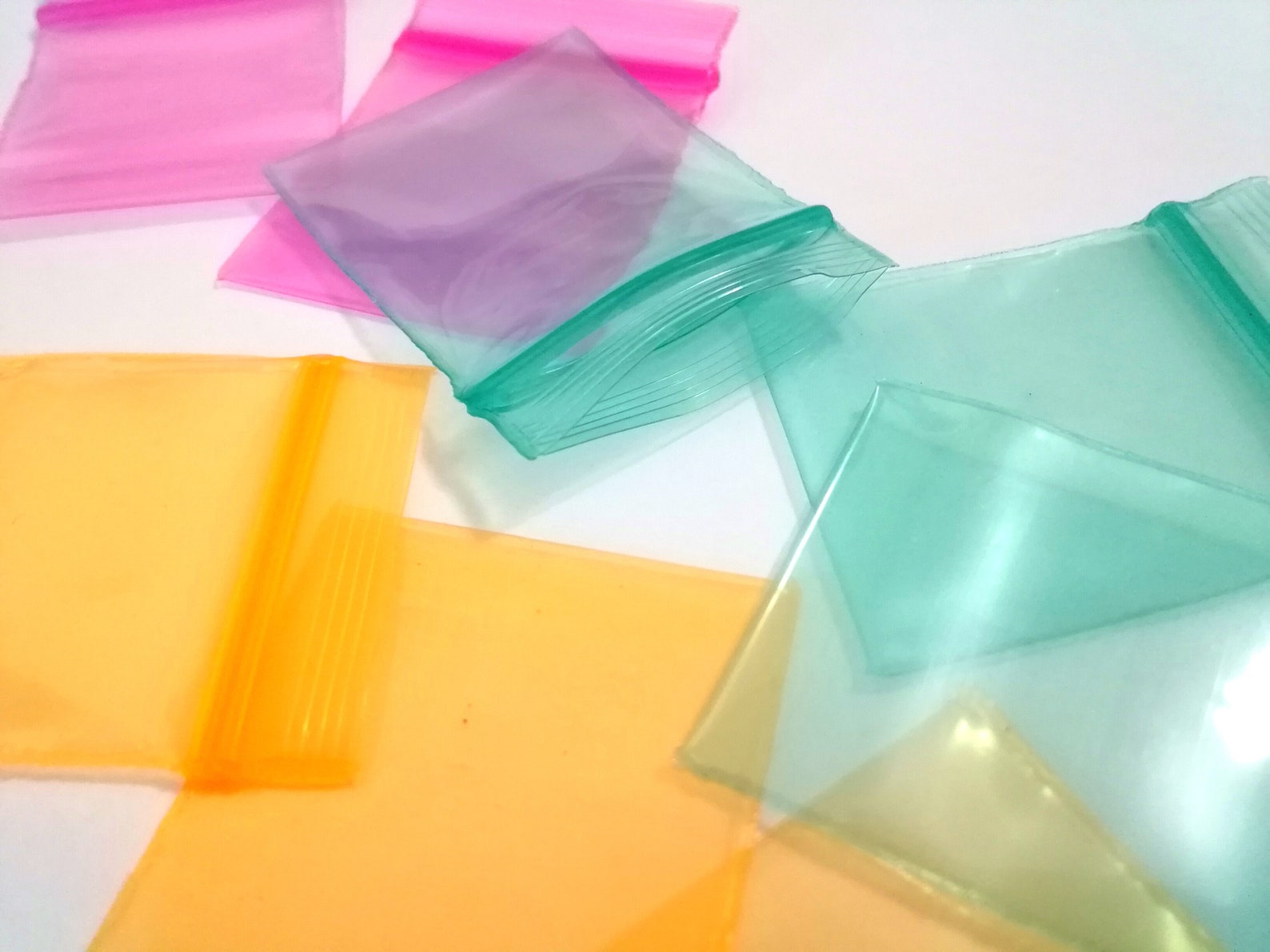 Mini 3cmx4cm Color Zip Bag Plastic Zip Bag 100pc Transparent - Etsy