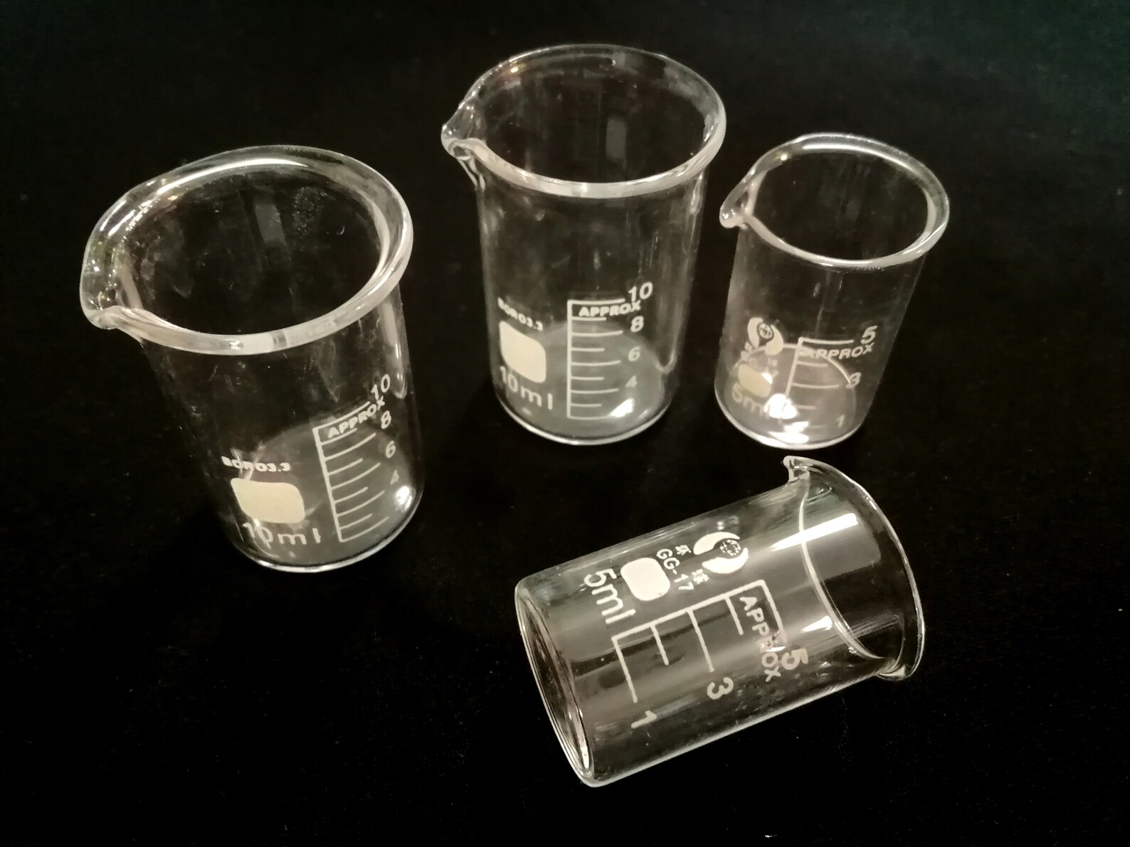 Mini Glass Measuring Cup W/ Glass Rod Set 5ml Measuring Tube - Etsy