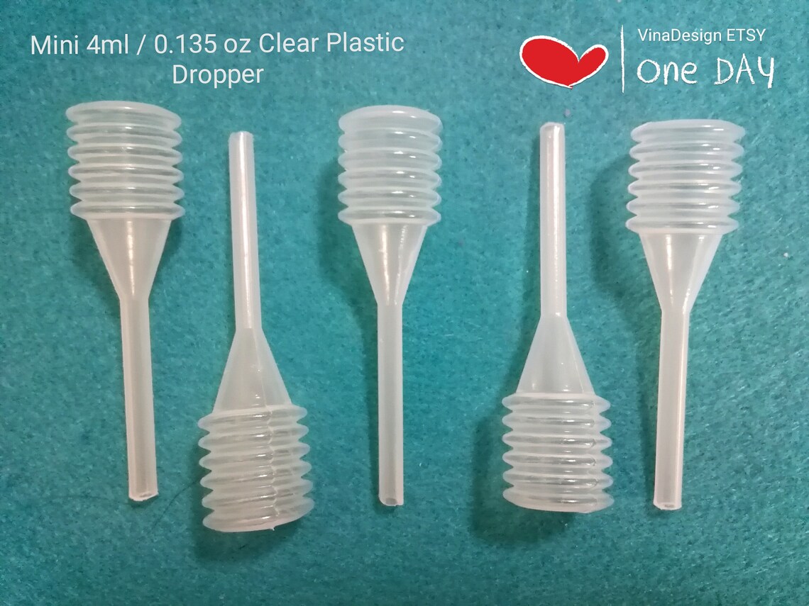 5pcs 4ml Mini Clear Plastic Dropper Liquid Divider Set Perfume - Etsy