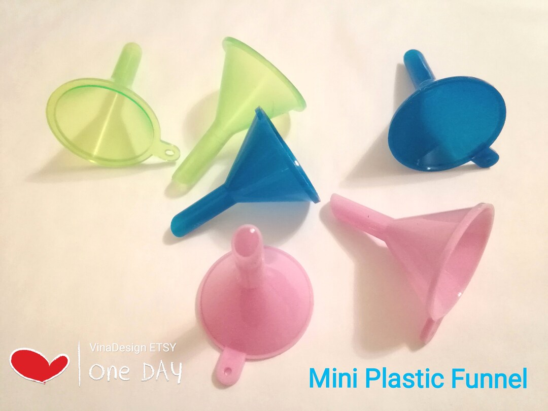 3pcs Mini Plastic Funnel Plastic Green Funnel Pink Funnel Small Perfume ...