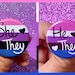 Genderfluid Pride Flag Pronoun Pin Back Button They/them She/him She ...