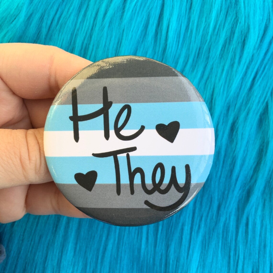 Big A Pin He/They Demiboy Pride Flag Pronoun Pin Back | Etsy