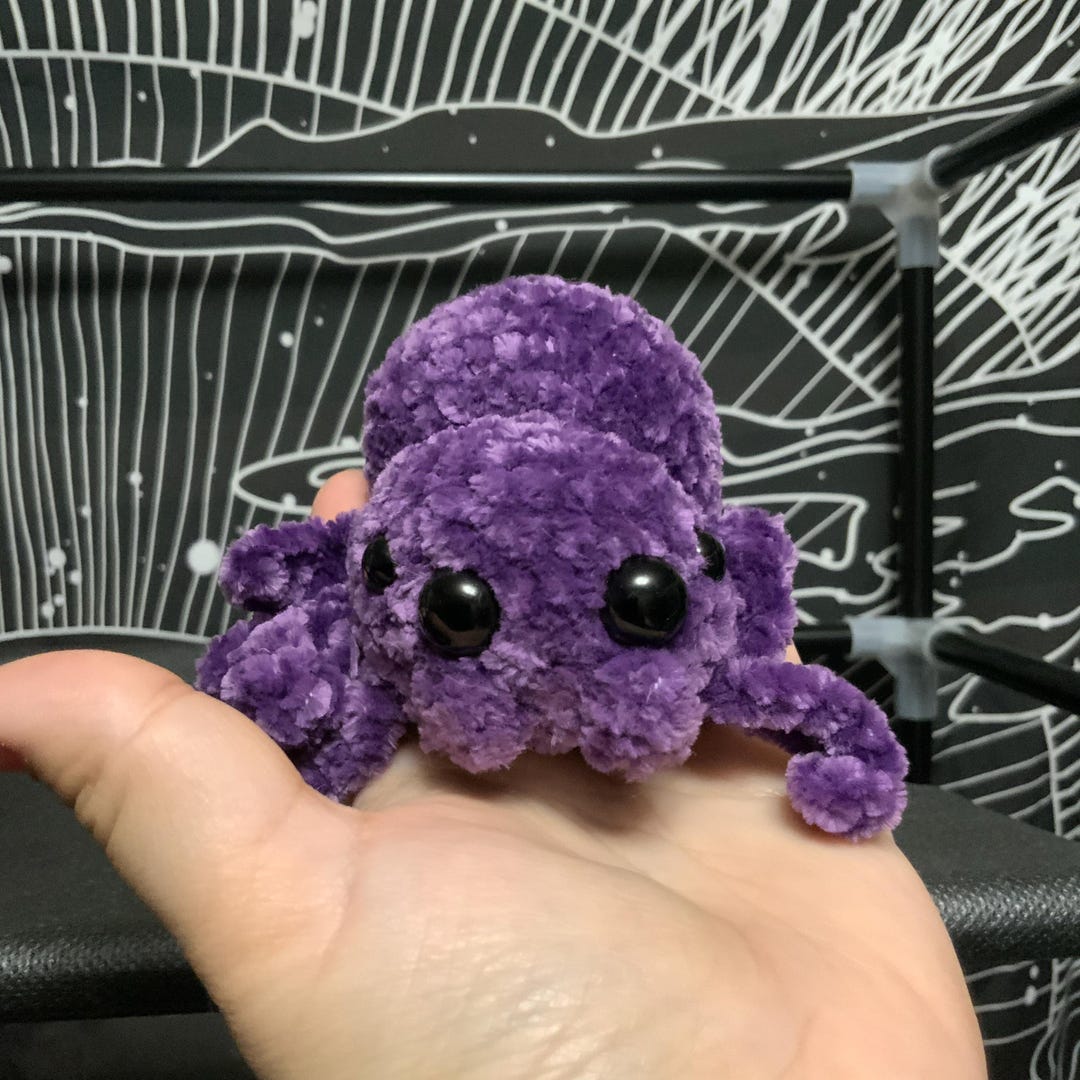 Cute Purple Spider Plushies | Handmade Crochet Stuffies | Halloween ...