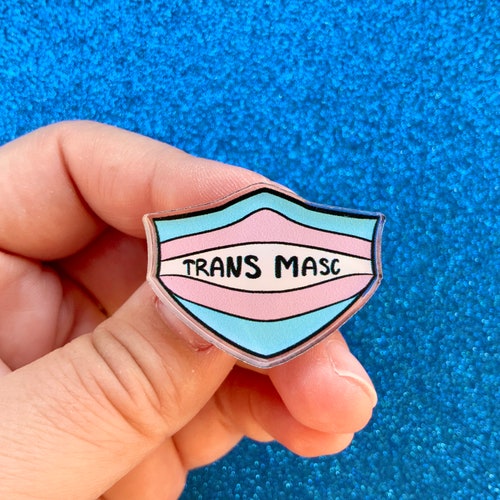 Trans Masc Transgender Pride Acrylic Pin LGBTQ Gift - Etsy UK