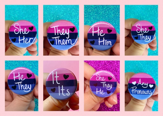 Omnisexual Pride Flag Pronoun 1.25 Inches Pin Back Button - Etsy