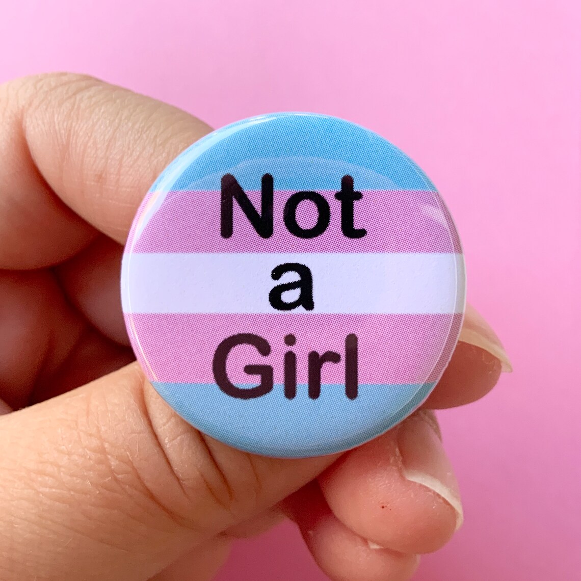 Not a Girl Not a Boy Not Trans Pride Flag 1.25 Inches - Etsy