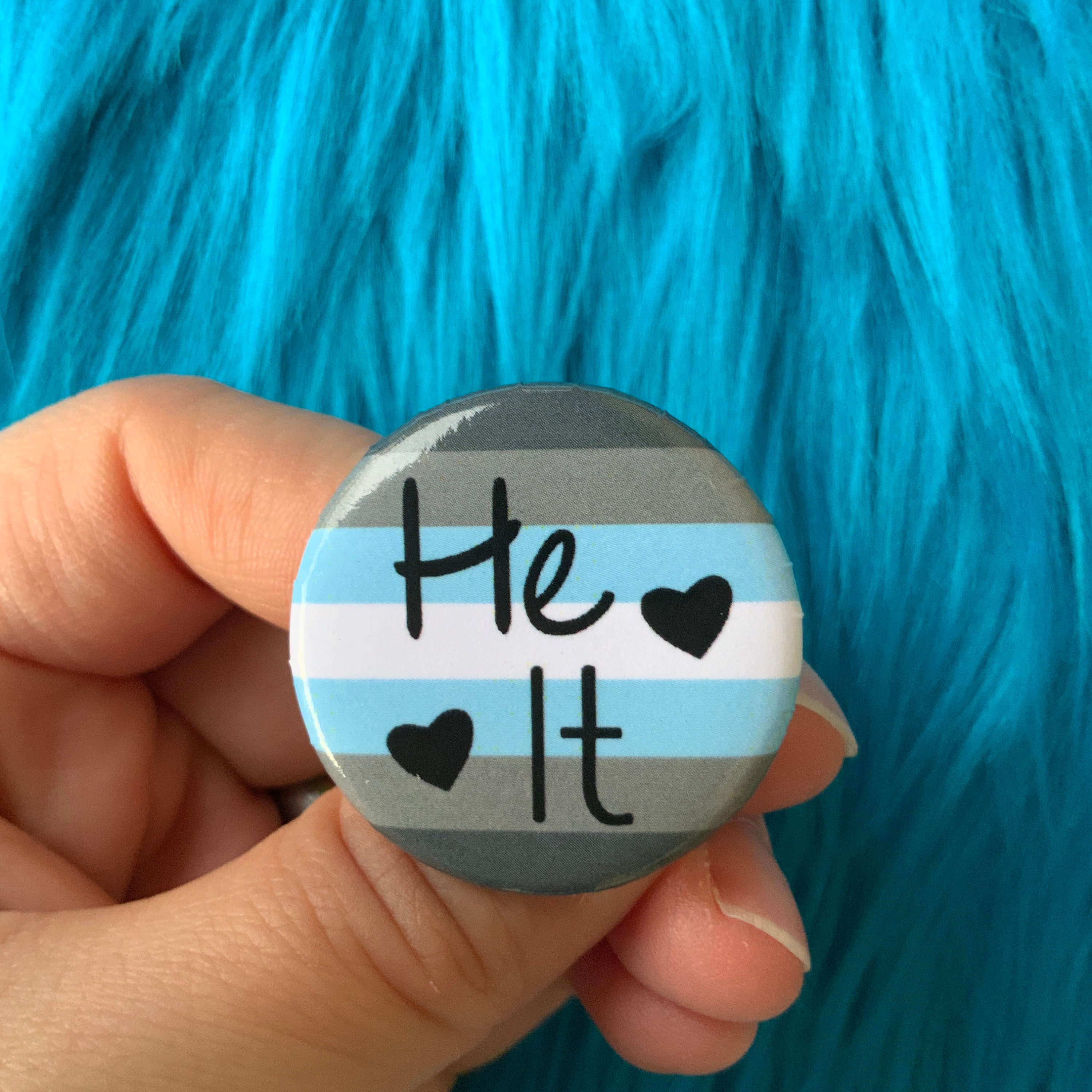 Demiboy Pride Flag Pronoun Pin Back Button Any Pronouns - Etsy Canada