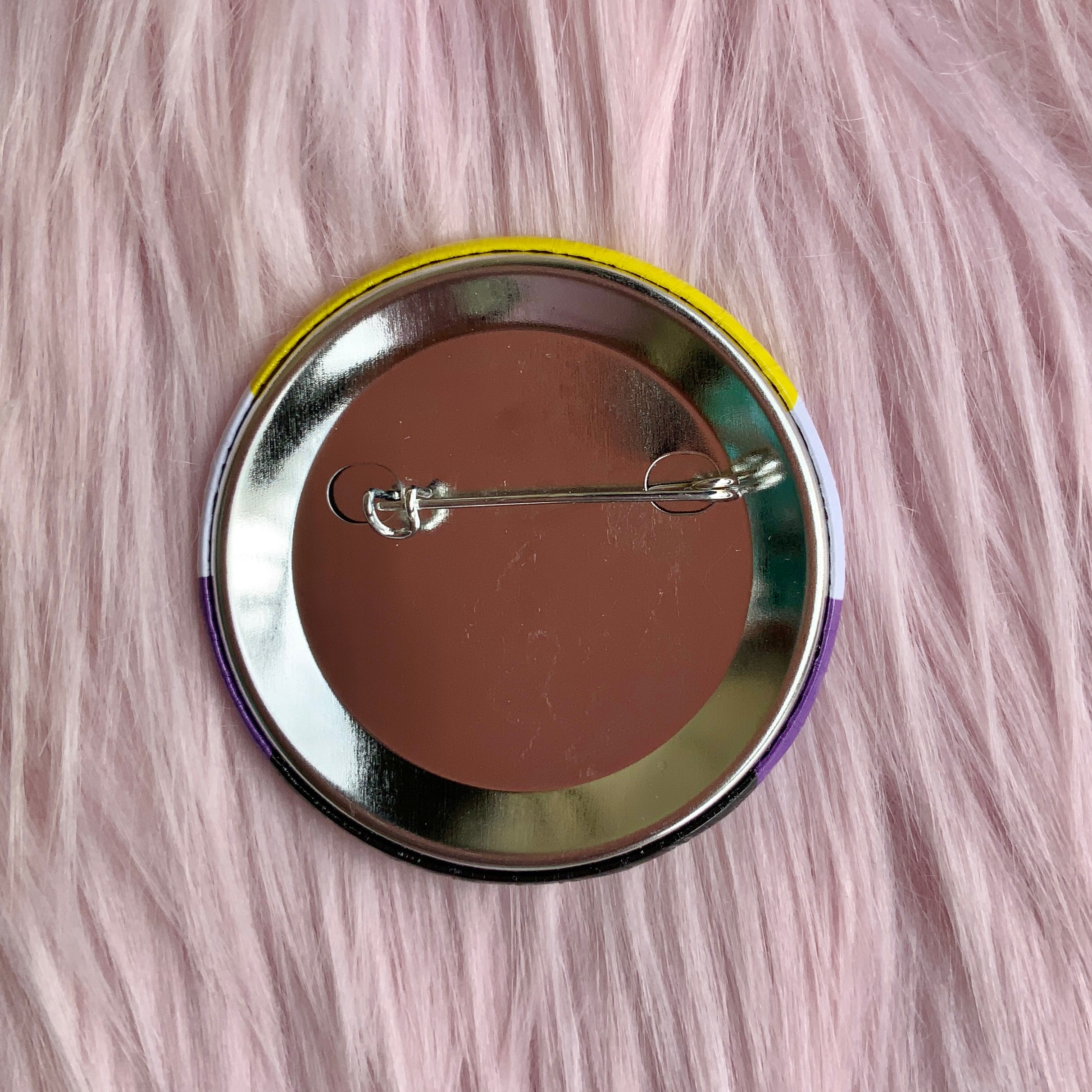 Big A Pin She/they Non-binary Pride Flag Pronoun Pin Back - Etsy