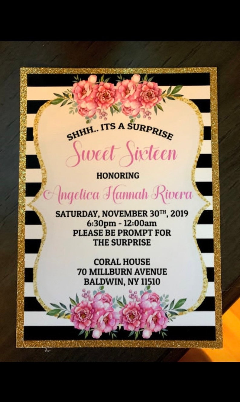 Kate Spade Inspired Digital Invitations - Etsy