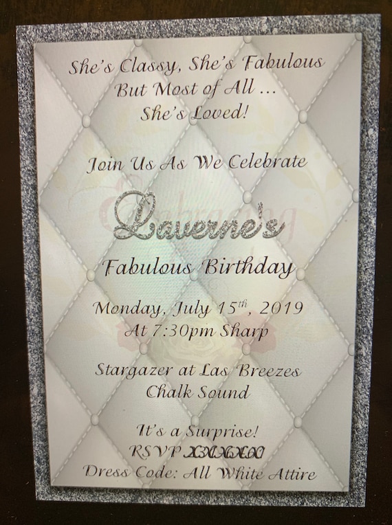 Bling Birthday Invitations Digital FILE - Etsy