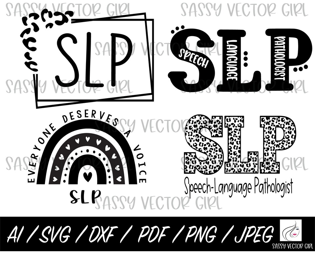 SLP Bundle Svg, Speech Language Pathologist Svg, SLP Png, Speech ...