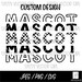 Custom Team Mascot Svg, Custom School Spirit Svg, Custom Checkered Svg ...