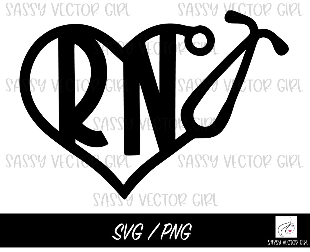RN Nurse Svg, Registered Nurse Cut File, Rn Shirt Design, Instant ...