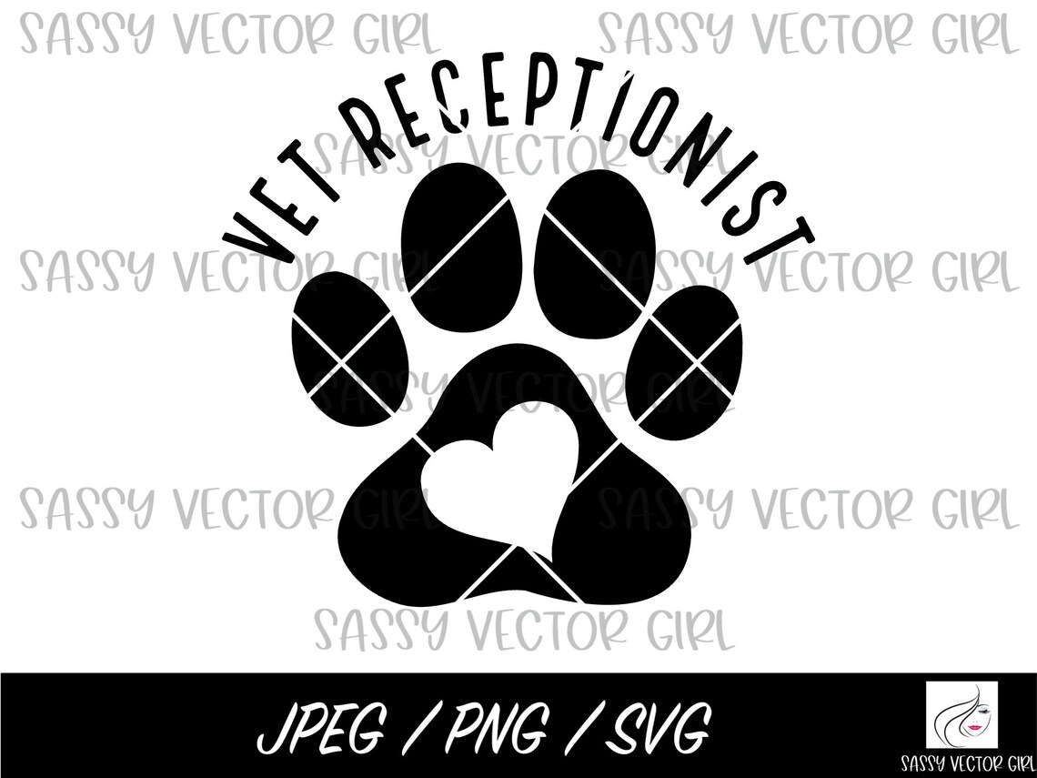 Vet Receptionist Svg, Veterinarian Office Instant Download, Vet Staff ...
