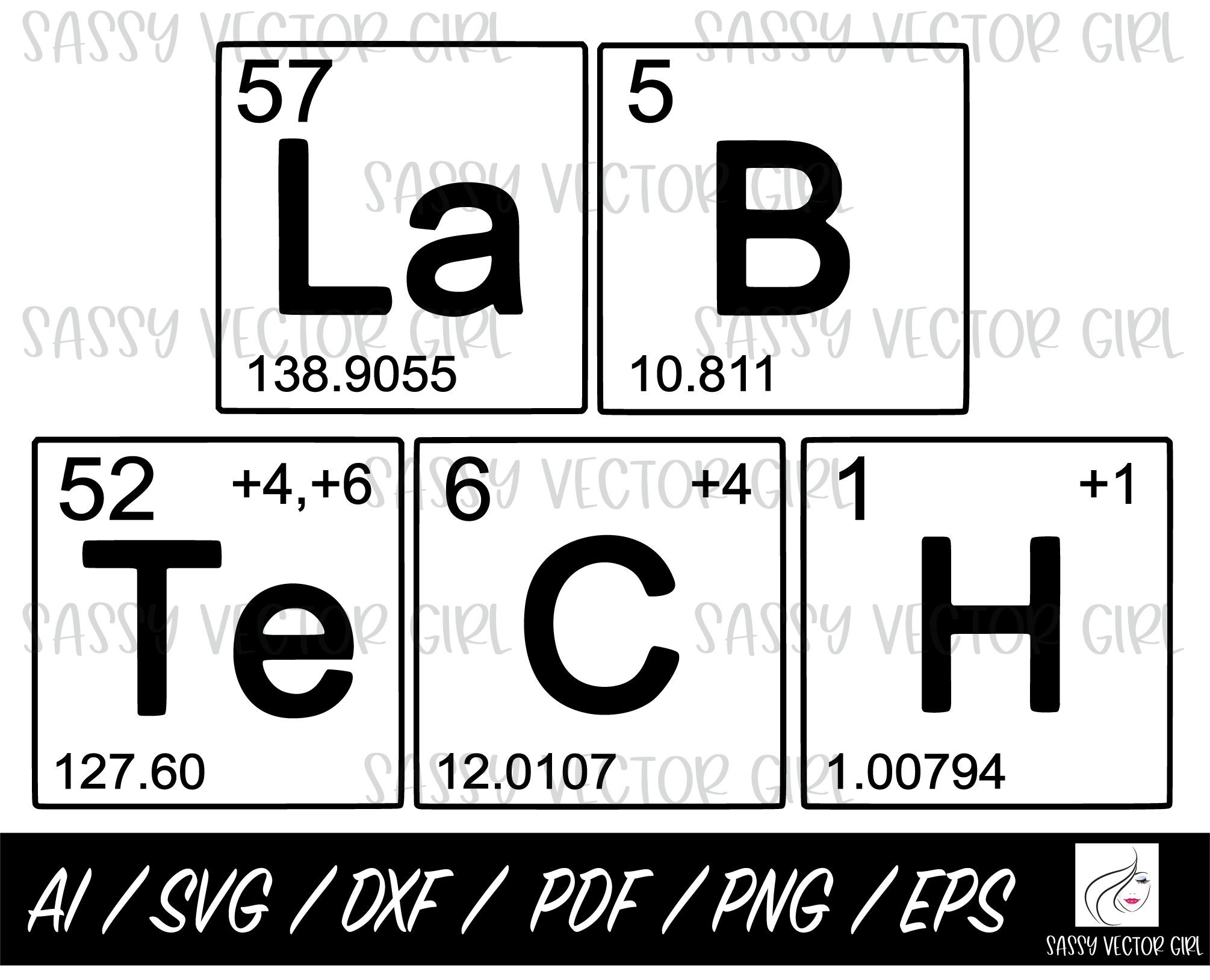 Lab Tech SVG Lab Technician Svg Periodic Table Svg Lab Tech - Etsy