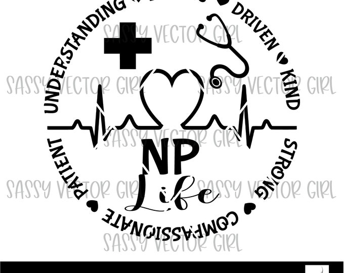 Pediatric Nurse Practitioner Svg Cut File PNP Svg Nursing Student Nurse ...